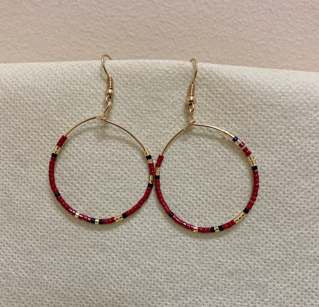Morse Code Hoop Earrings I Love You Etsy