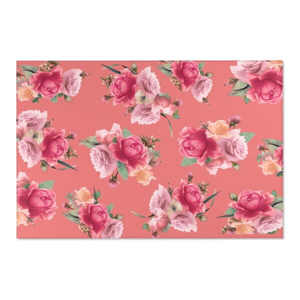 Rug With Roses - Etsy