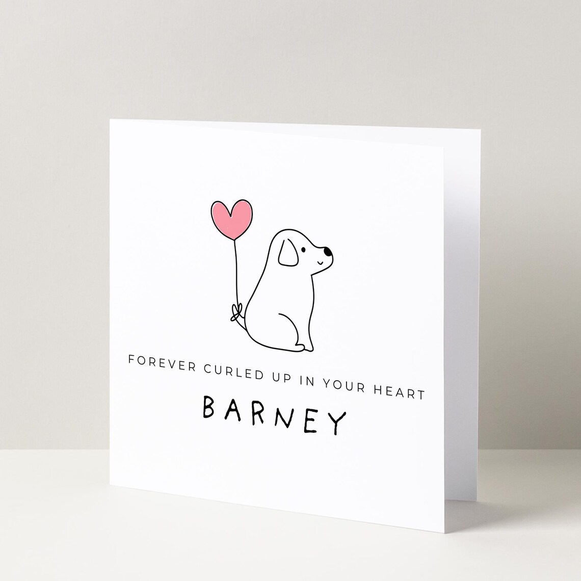 Dog Loss Sympathy Card for Pet Bereavement Memorial or Rainbow Bridge ...