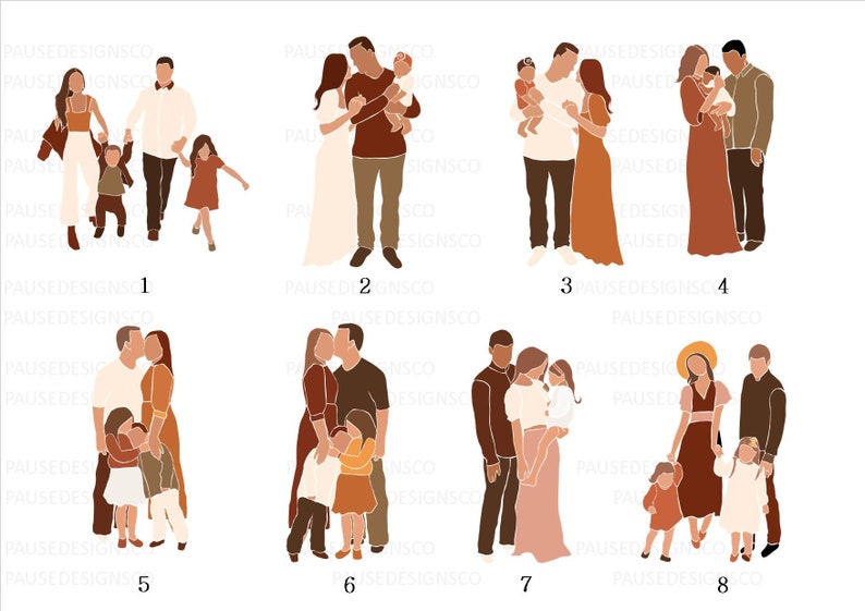 Abstract Family Wall Art Print Home Decor Home Accessories | Etsy