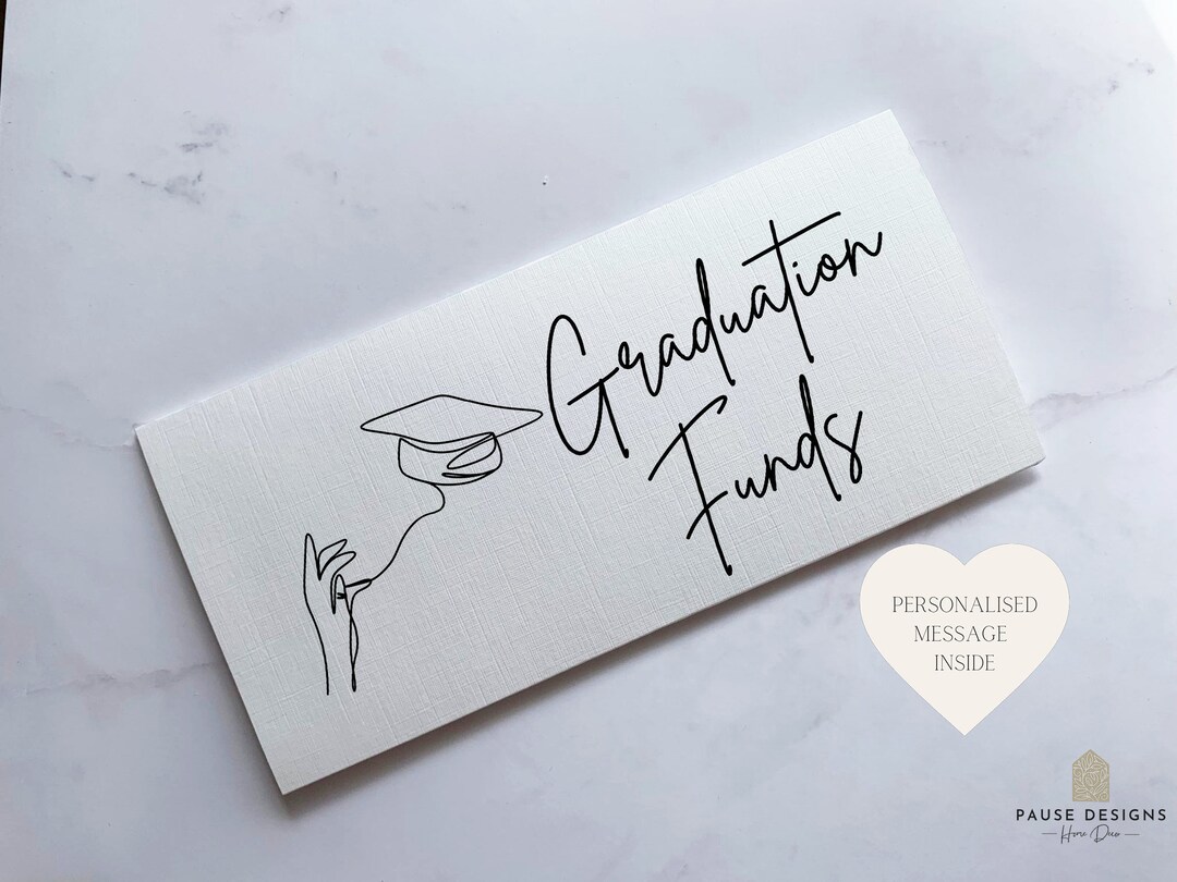 Graduation Funds Personalised Money Wallet Card | Happy Graduation ...
