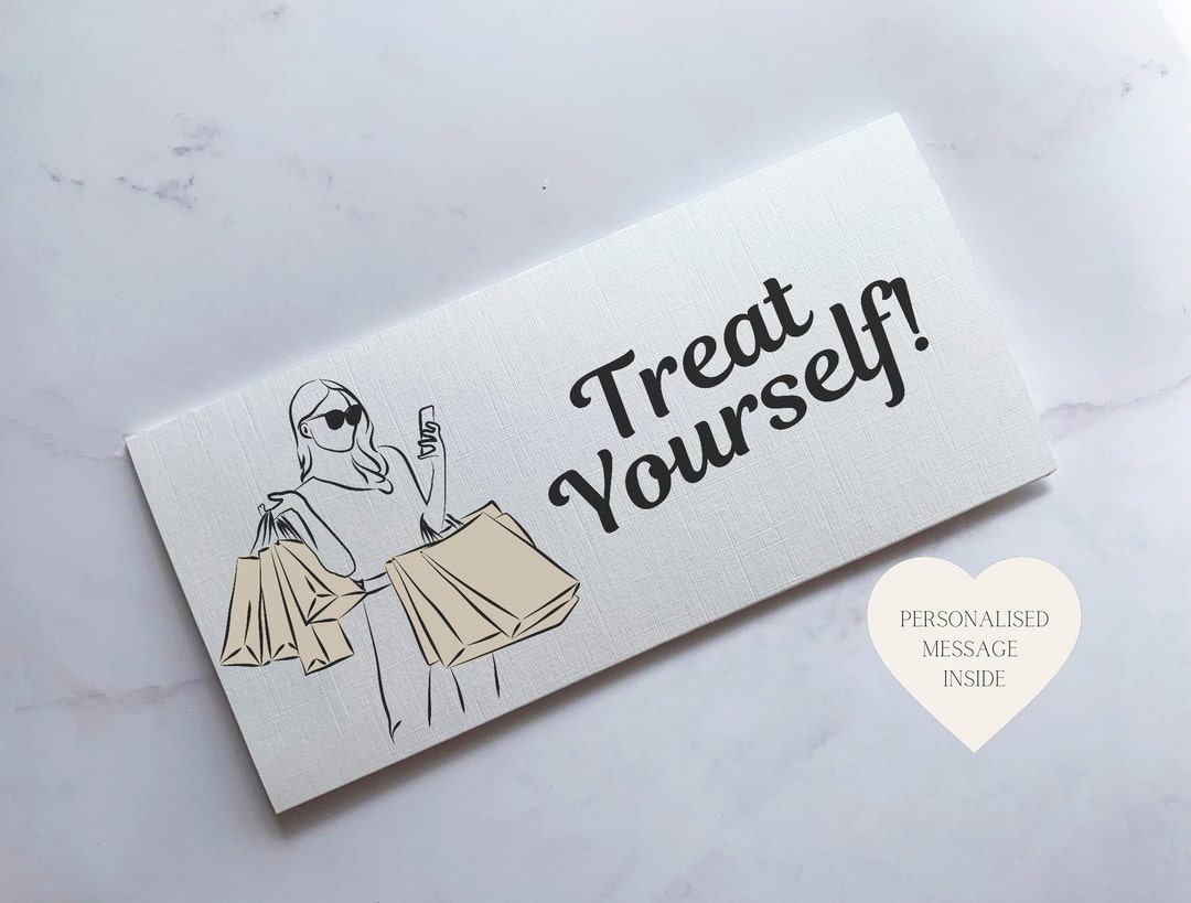 Shopping Spree Money Wallet Card Custom Cash Envelope Wallet for Any ...