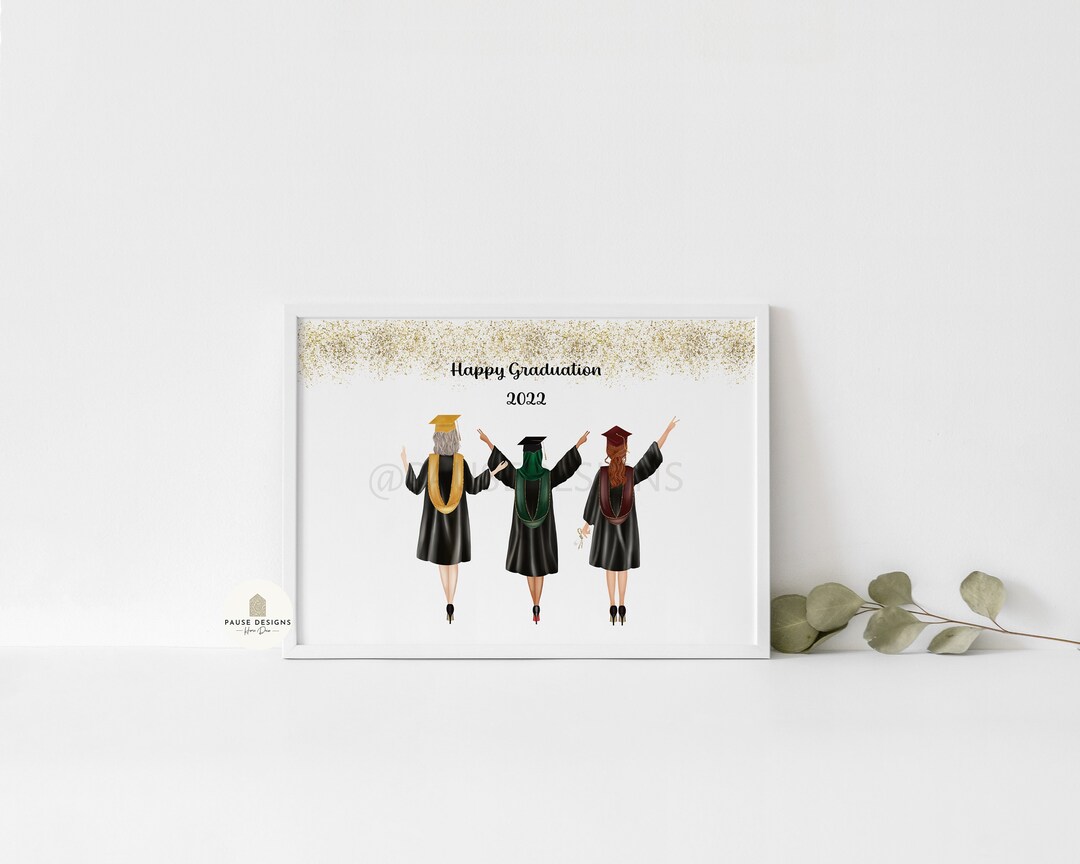 Personalised Graduation Wall Art Print | UNFRAMED PRINT | Home Decor ...