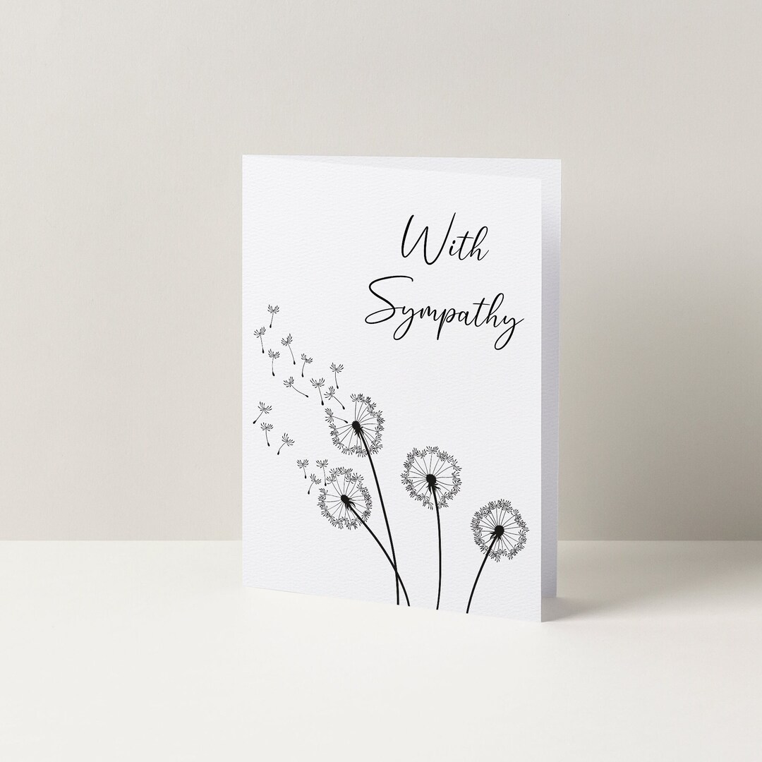 With Sympathy Card for Friend | A6 Card | Sorry for Your Loss | Friend ...