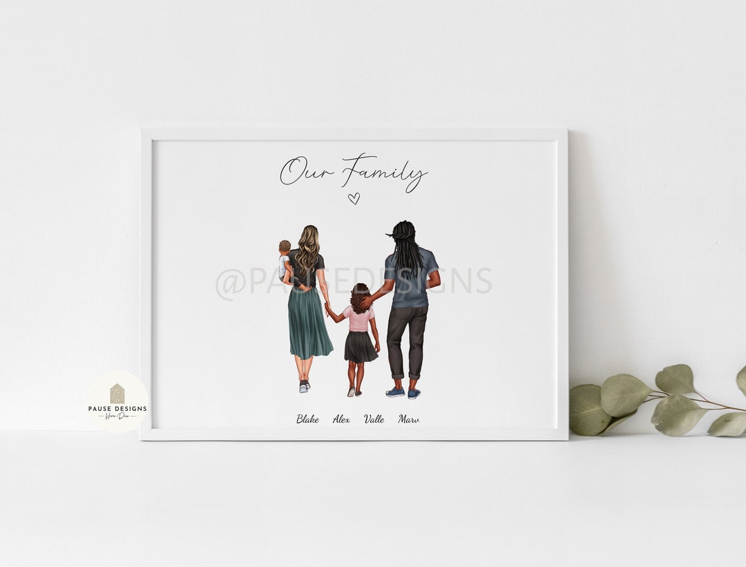Personalised Our Family Wall Art Print UNFRAMED PRINT - Etsy