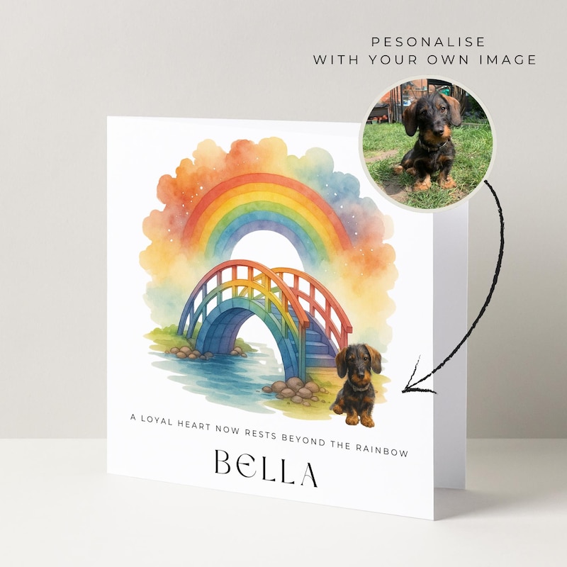 Rainbow Bridge Card - Etsy