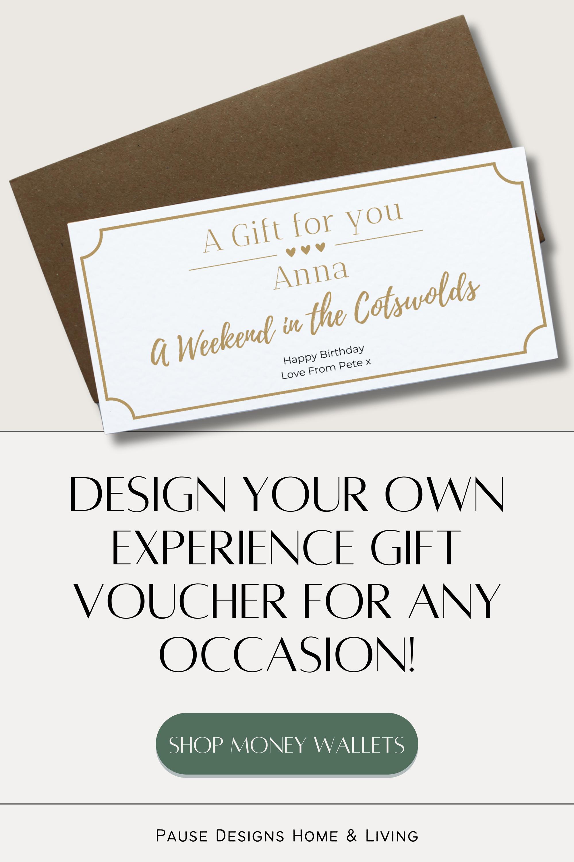 Personalised Gift Voucher Ticket Surprise Reveal Custom Gift Card for ...