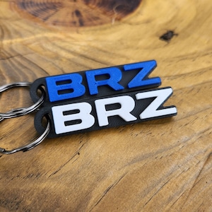 BRZ Keychain Custom Colors BRZ Logo High Quality - Etsy