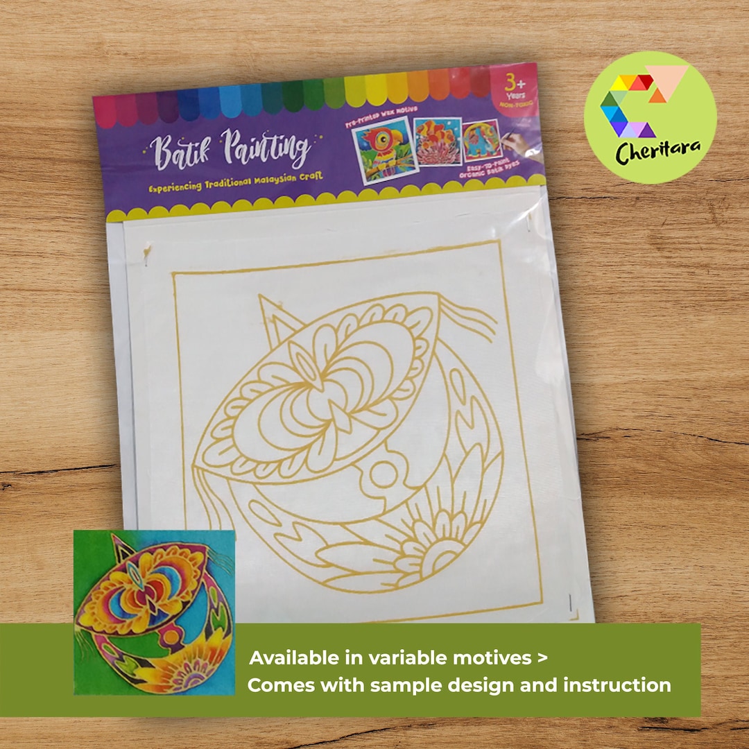 DIY Batik Colouring Kit for Beginner Traditional Motives - Etsy DIY Batik Colouring Kit for Beginner Traditional Motives - Etsy