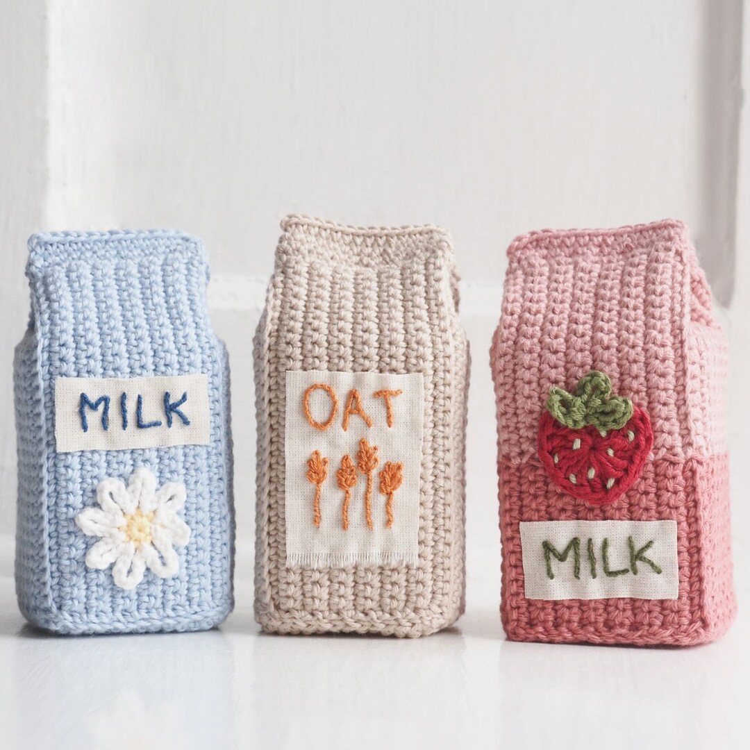 Milk Cartons Crochet Playfood Pattern (digital Download) - Etsy