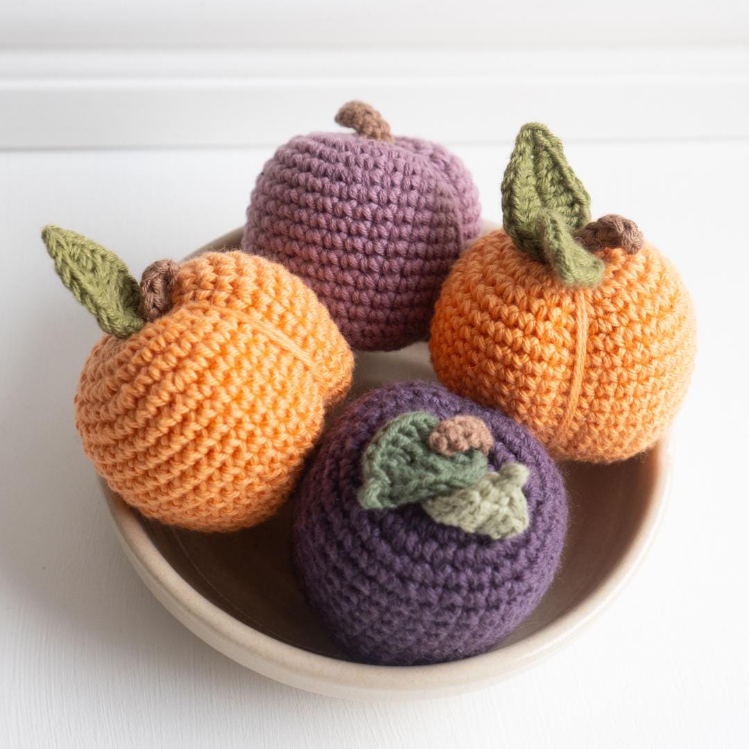 Crochet Peach & Plum Pattern (digital Download) - Etsy