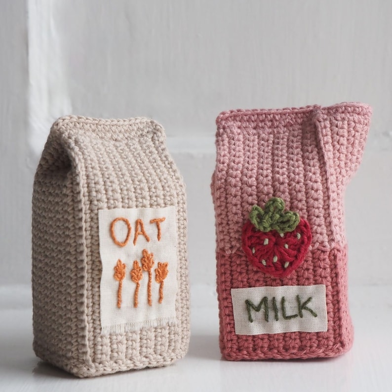 Milk Cartons Crochet Playfood Pattern (digital Download) - Etsy