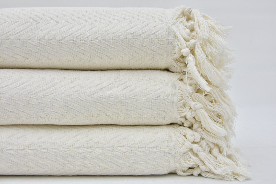 Cream Blanket Bulk Blanket Turkish Blanket Turkish Throws Turkish Towel ...