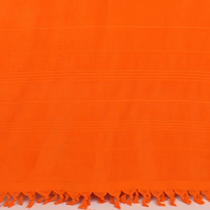 Personalized Beach Towel, Custom Towel, Orange Towel, Striped Towel ...