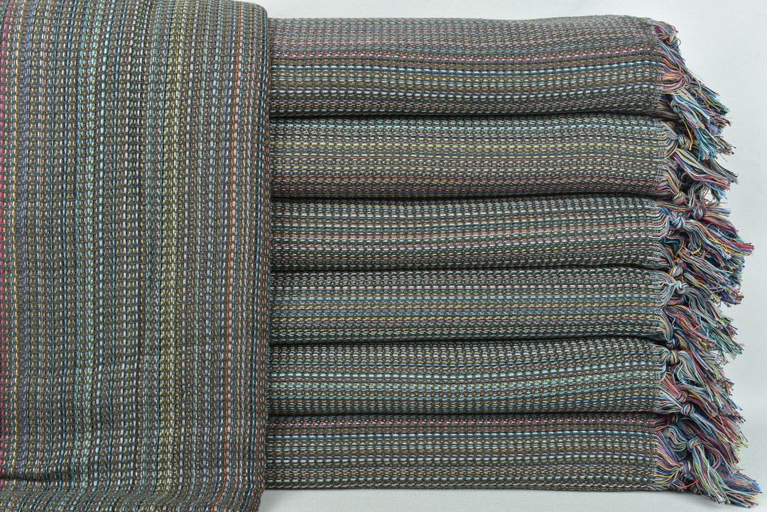 Bedcover, Turkish Bedspread, Khaki Green Blanket, Colorful Blanket ...