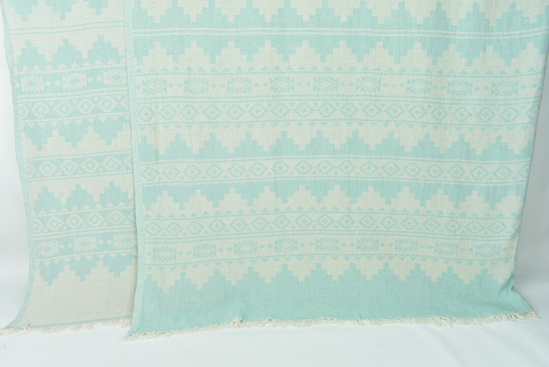 Picnic Blanket, Large Towel, Mint Blanket, Kilim Blanket, 79x91 Inches ...