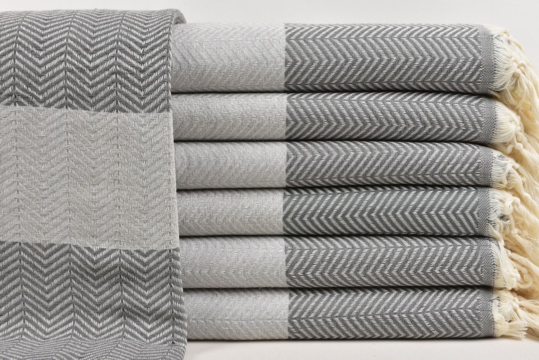 Turkish Bedspread, Picnic Blanket, Chevron Bedspread, 79x83 Inches ...