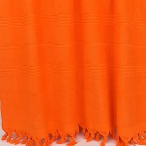 Personalized Beach Towel, Custom Towel, Orange Towel, Striped Towel ...