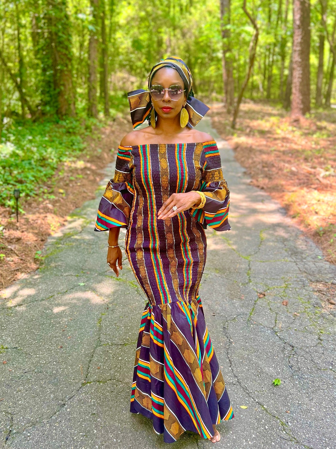 Omo-obá Kente Maxi - Etsy