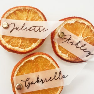 Dried Orange Place Cards - Etsy