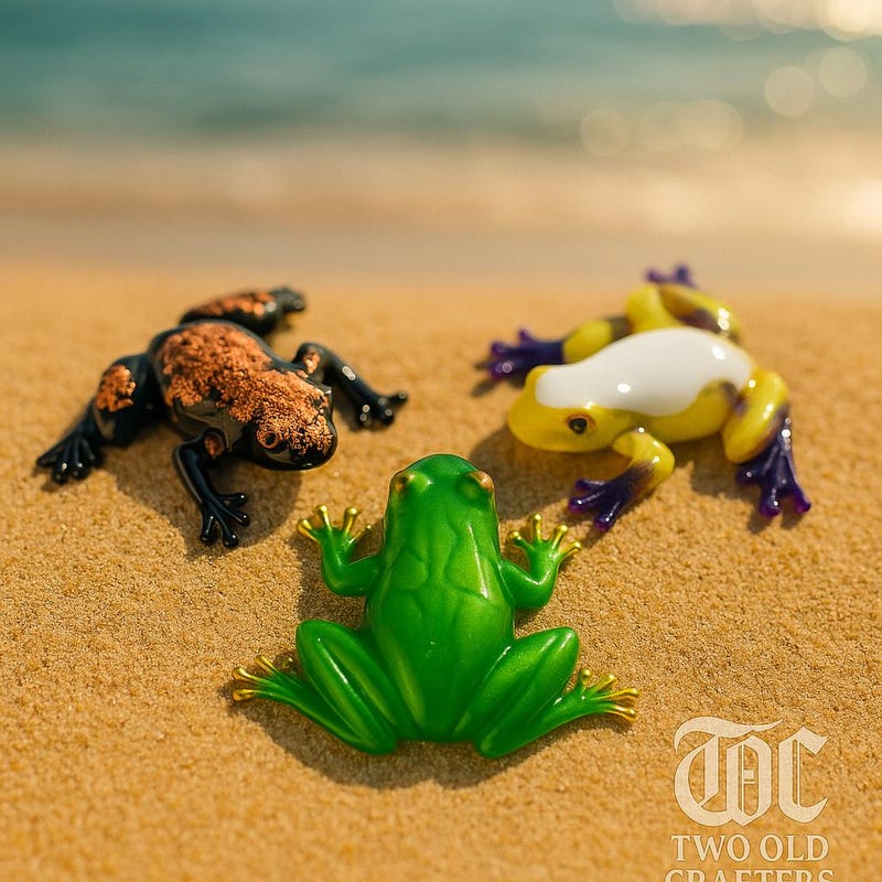 Handmade Resin Frogs - Etsy
