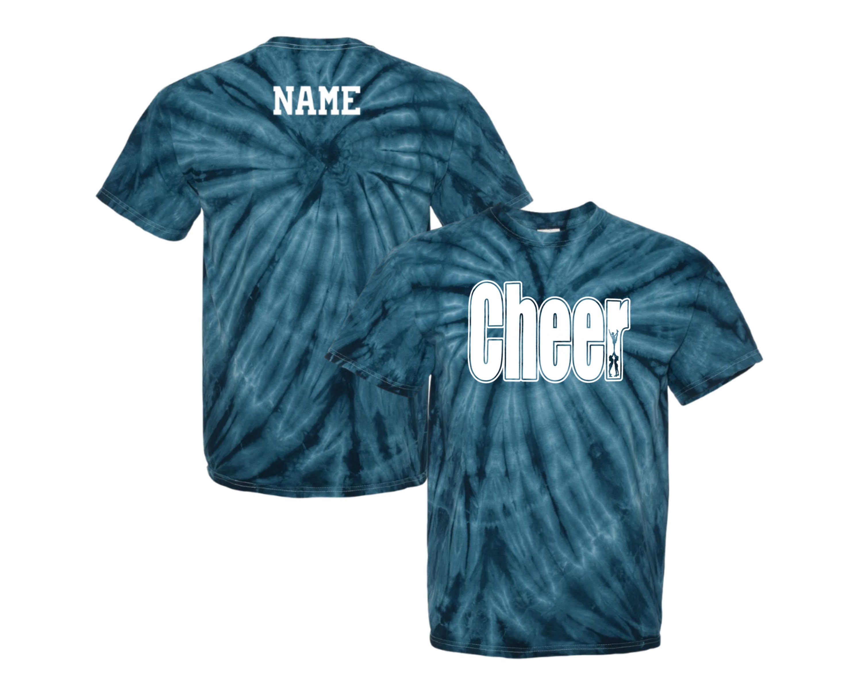 Personalized Cheer Tie Dye T-shirt - Etsy UK