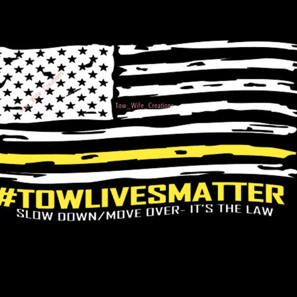 Tow Lives Flag Decal - Etsy