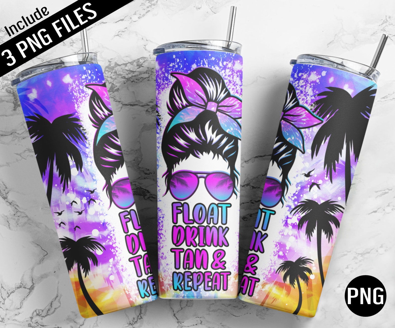 Float Drink Tan & Repeat Tumbler Wrap Design 3 PNG Files - Etsy