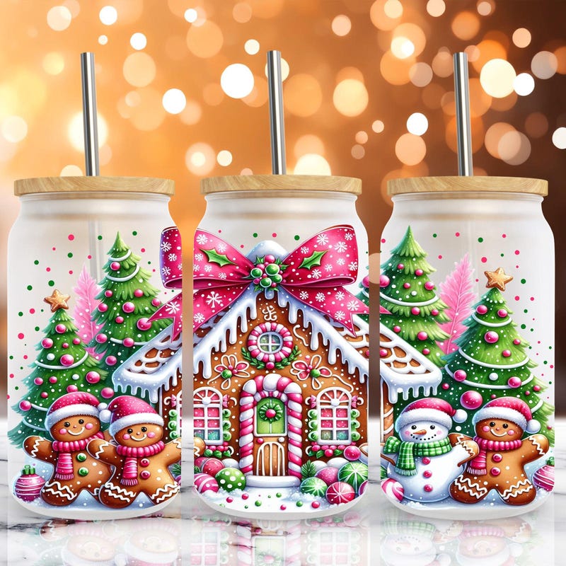 Pink Christmas Libby Cups - Etsy