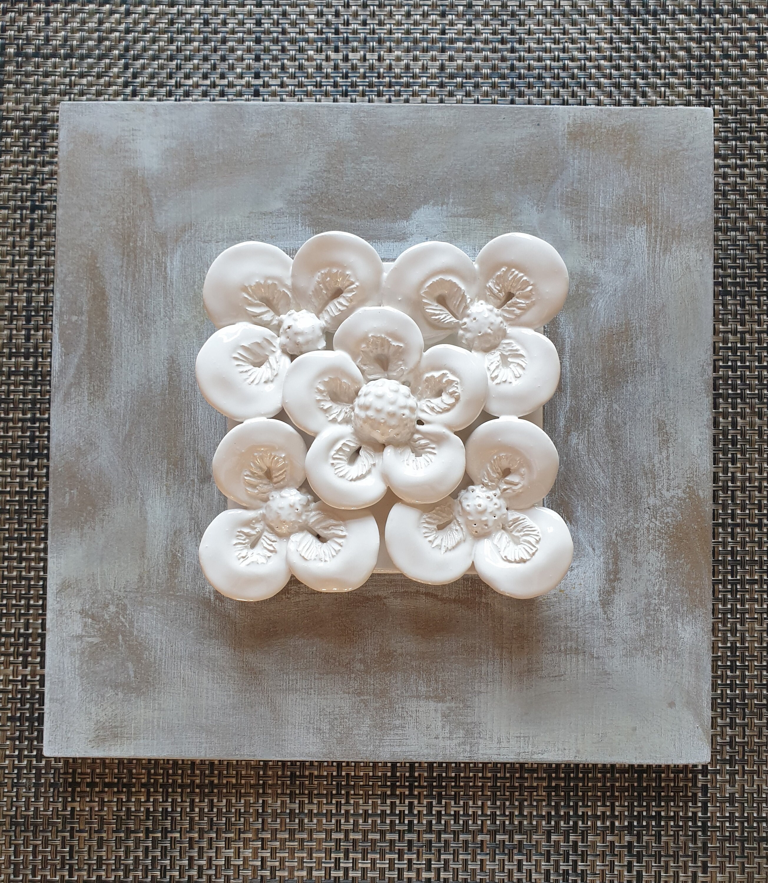 3D Wall Art Ceramic Contemporary Wall Tile Decor Panel - Etsy