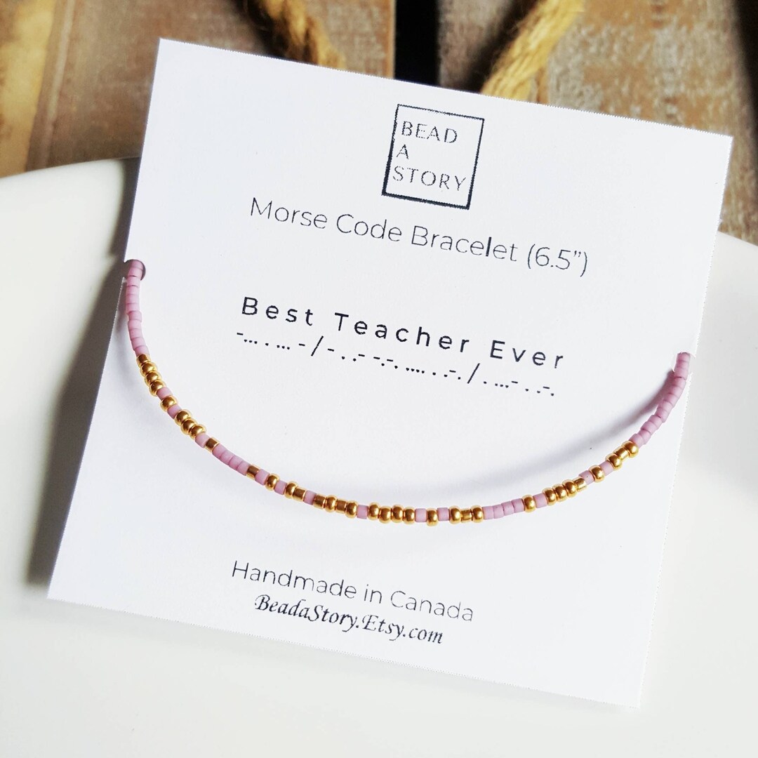 Teacher Appreciation Gift, Custom Bracelet Personalized Gift for ...