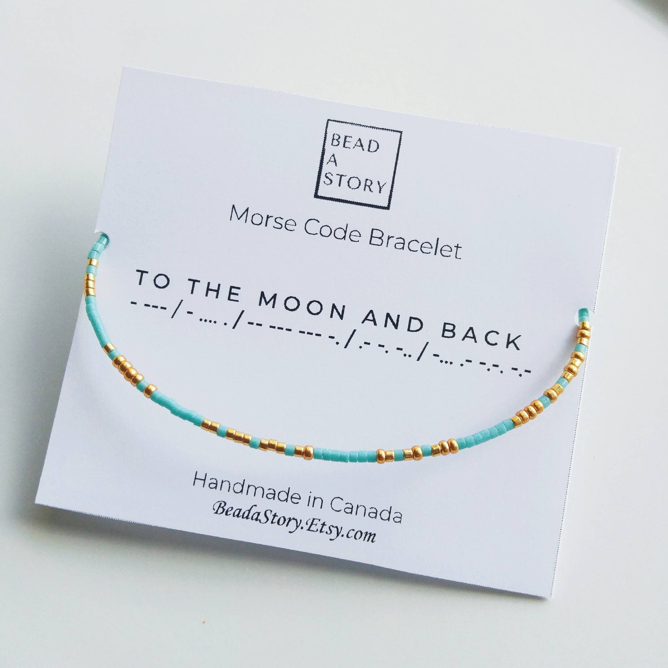 Morse Code Bracelet Custom Bracelet Personalized Gift for | Etsy