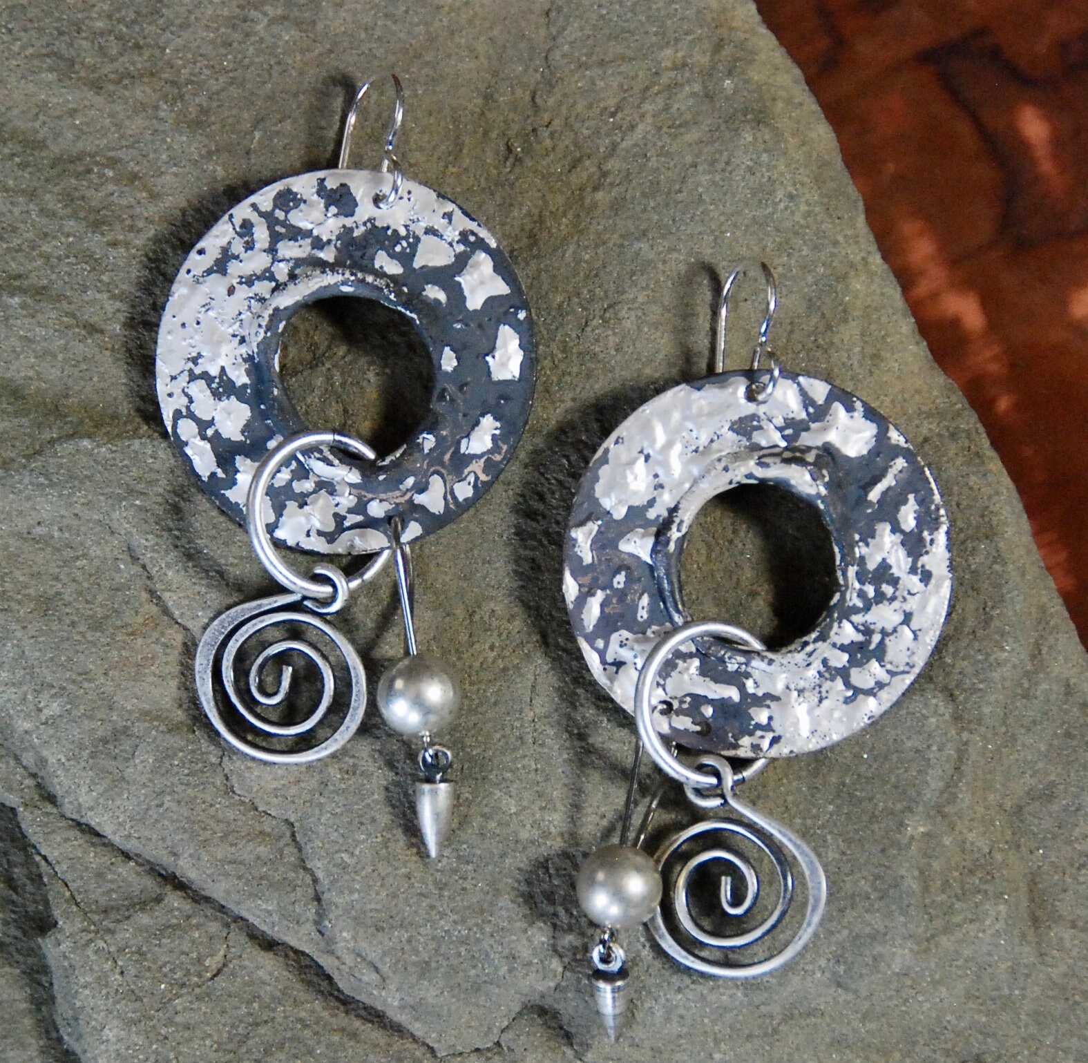 Spiral Charms Earrings by Lochlin Smith - Etsy