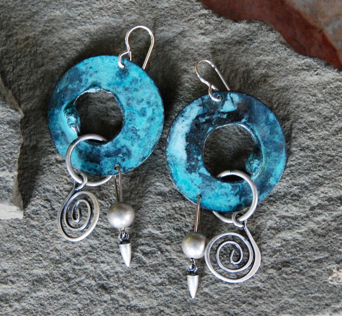 Spiral Charms Earrings by Lochlin Smith - Etsy