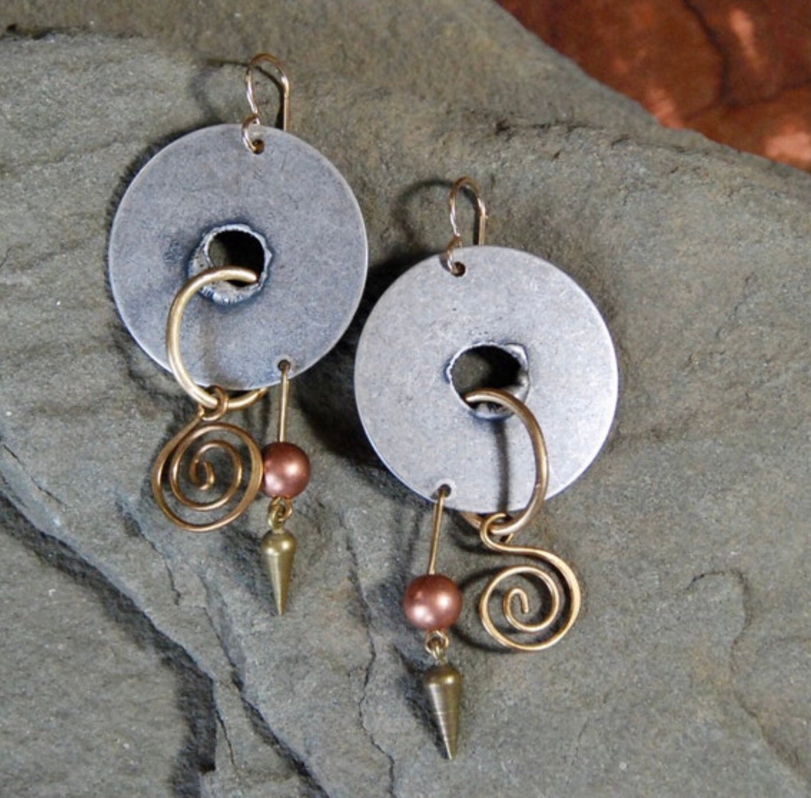 Spiral Charms Earrings by Lochlin Smith - Etsy