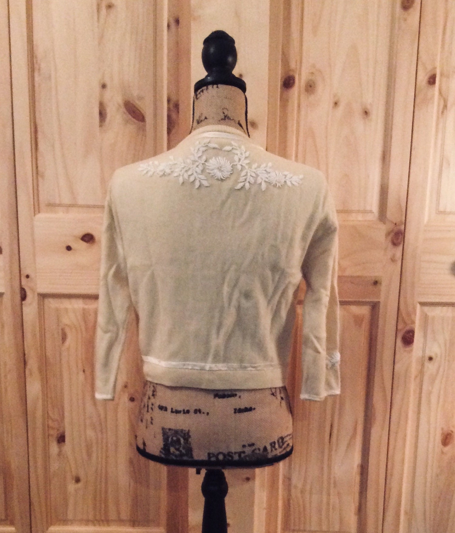 Vintage Cashmere & Angora Beaded Cardigan - Etsy