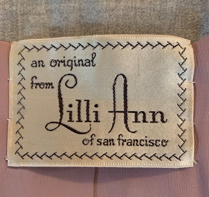 Vintage Women’s 1940’s Lilli Ann Light Gray Wool Suit - Etsy