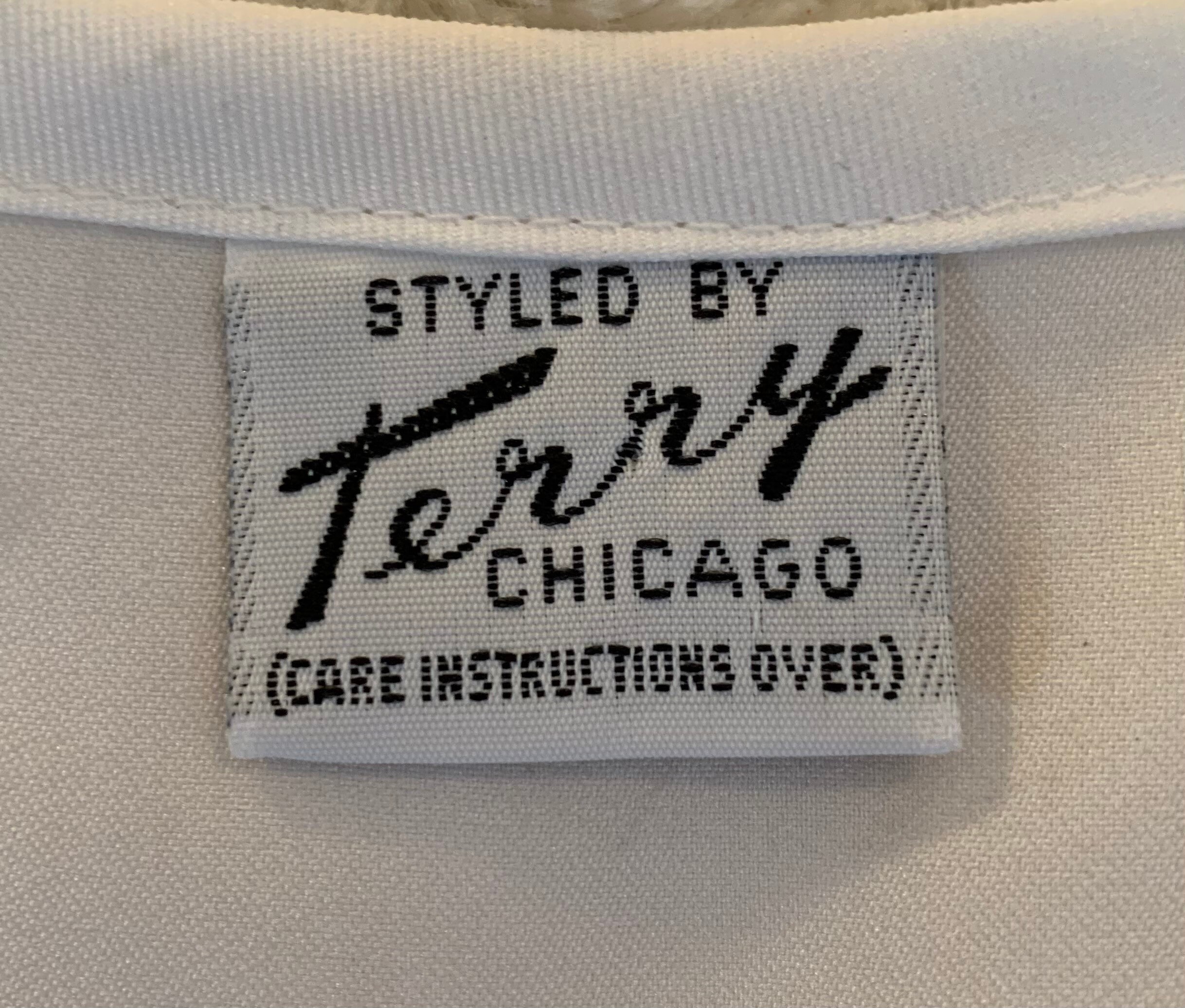 Vintage Terry Chicago White Long Sleeve Blouse - Etsy