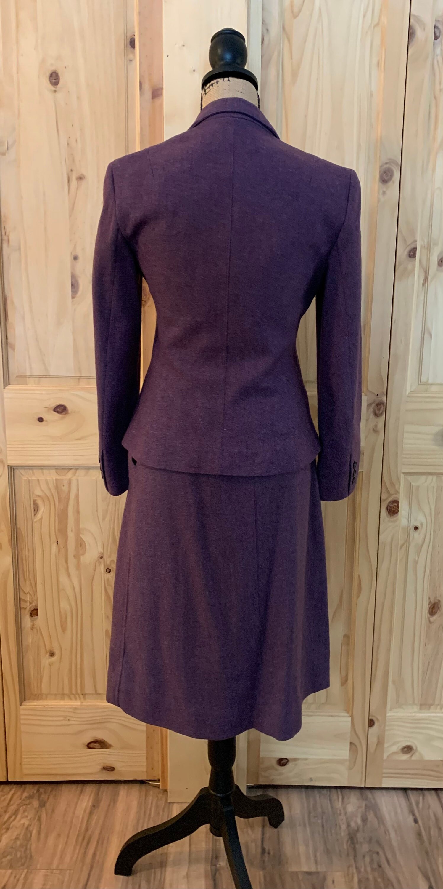 Vintage, the Villager Plumb Wool Suit - Etsy