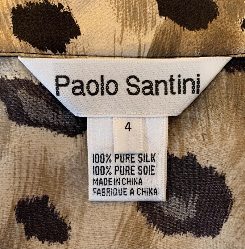 Vintage Paola Santini Brand Long Sleeve Light Weight Silk Cover Up - Etsy