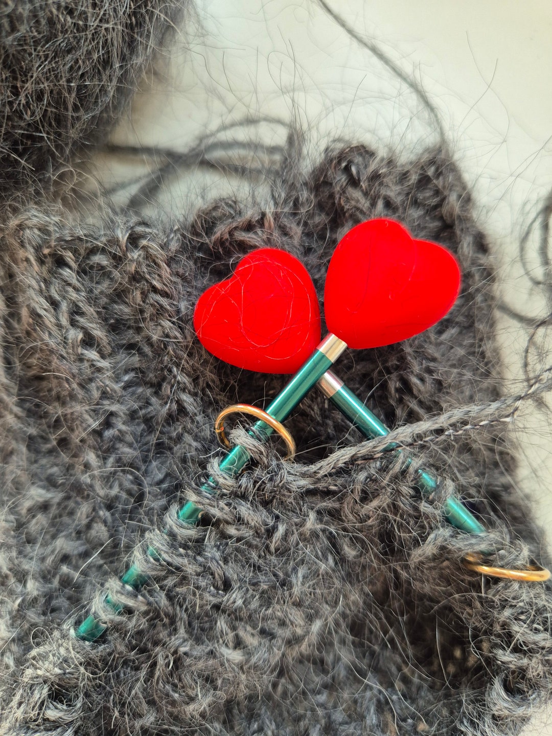 Stitch Stoppers for Knitting Heart Shaped Red Gift for Knitters - Etsy