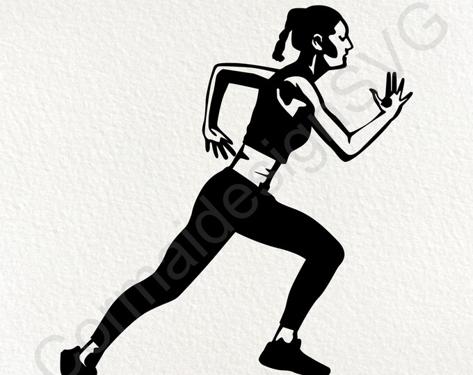 Track and Field PNG & SVG Jpg, Cricut Runner, Athletic Design, DIY ...