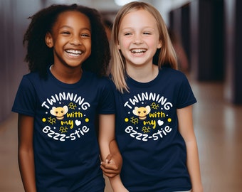 Twinning With My Bestie PNG for Sublimation, Twin Day PNG for Spirit ...