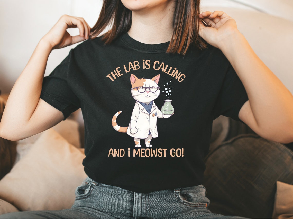 The Lab is Calling PNG, Science Lab, Funny Science Png for Women, Cat ...