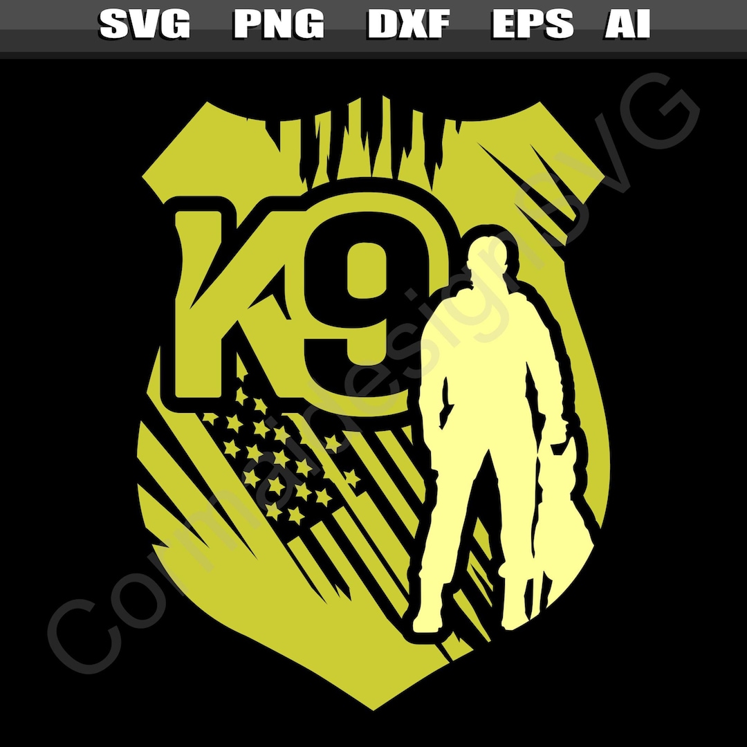 Police Badge K9 Officer SVG, Police Dog Svg, German Shepherd K9 Police ...