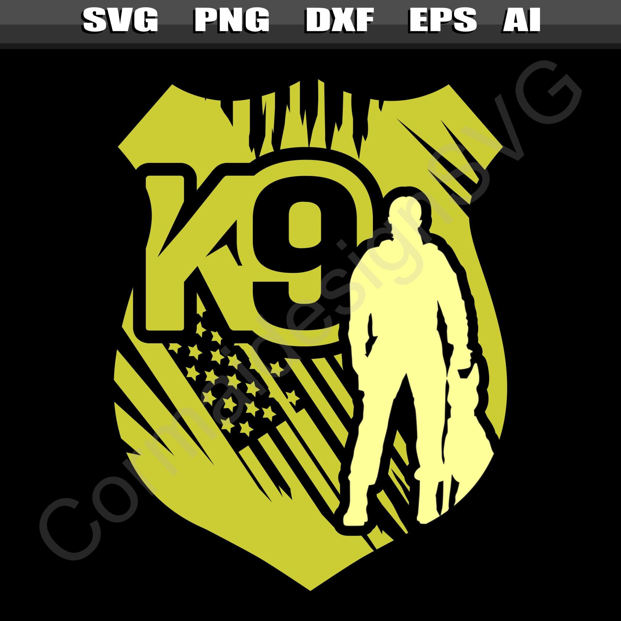 Police Badge K9 Officer SVG, Police Dog Svg, German Shepherd K9 Police ...