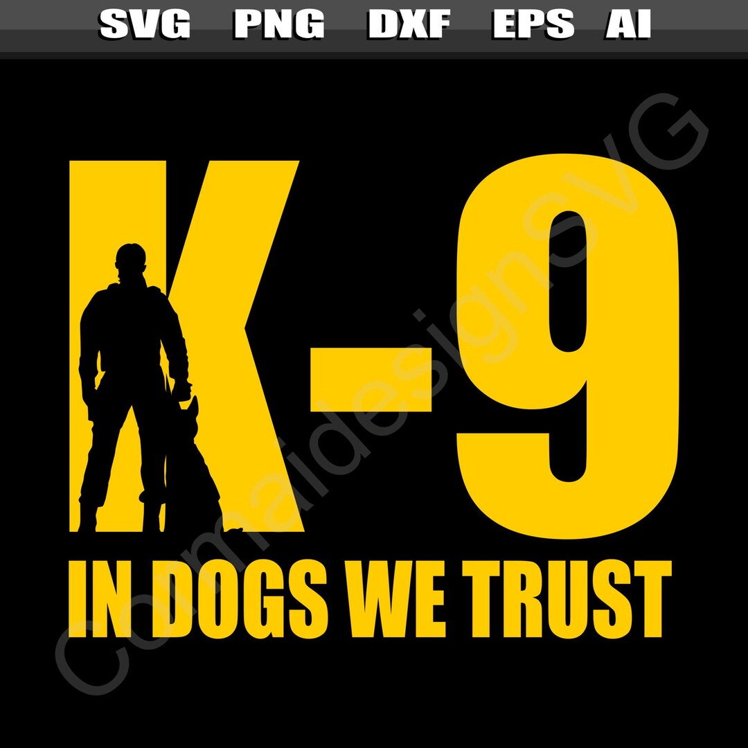 K9 Handler SVG, K9 Dog Officer SVG, German Shepherd K-9 Police Dog Svg ...