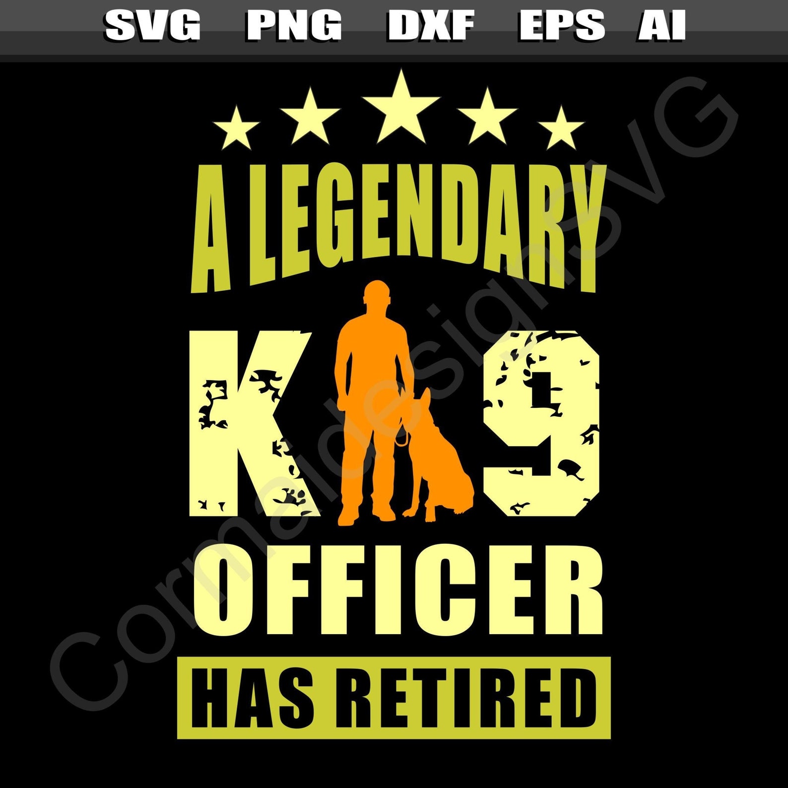K-9 Officer Svg, Retirement Svg, Retired Svg, Retiring, K9 Unit Svg, K ...