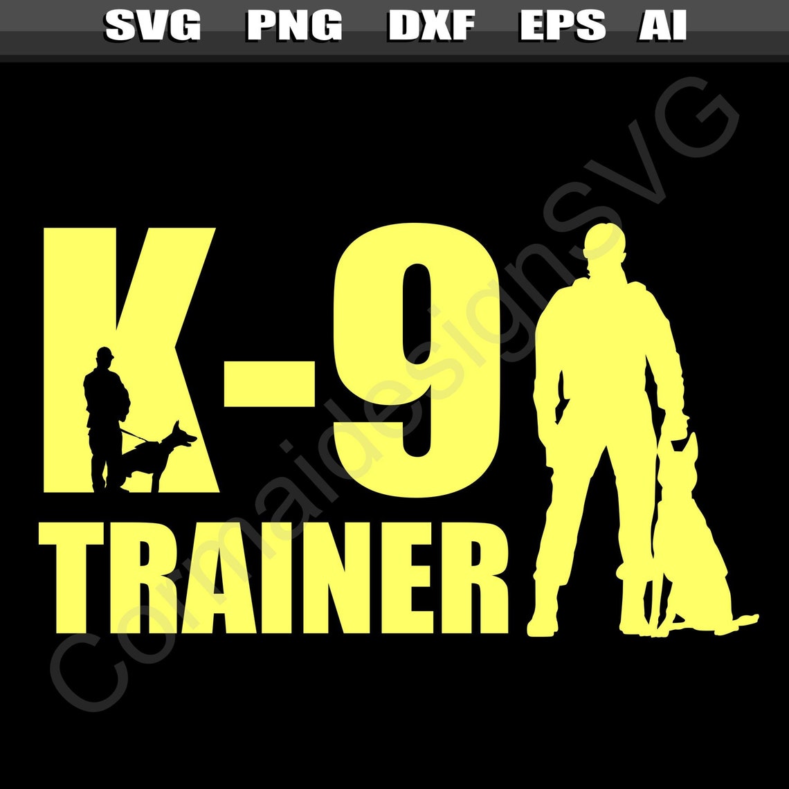 K9 Trainer Svg, K9 Unit Svg, K-9 Unit Svg, K9 Handler, K9 Police Svg ...