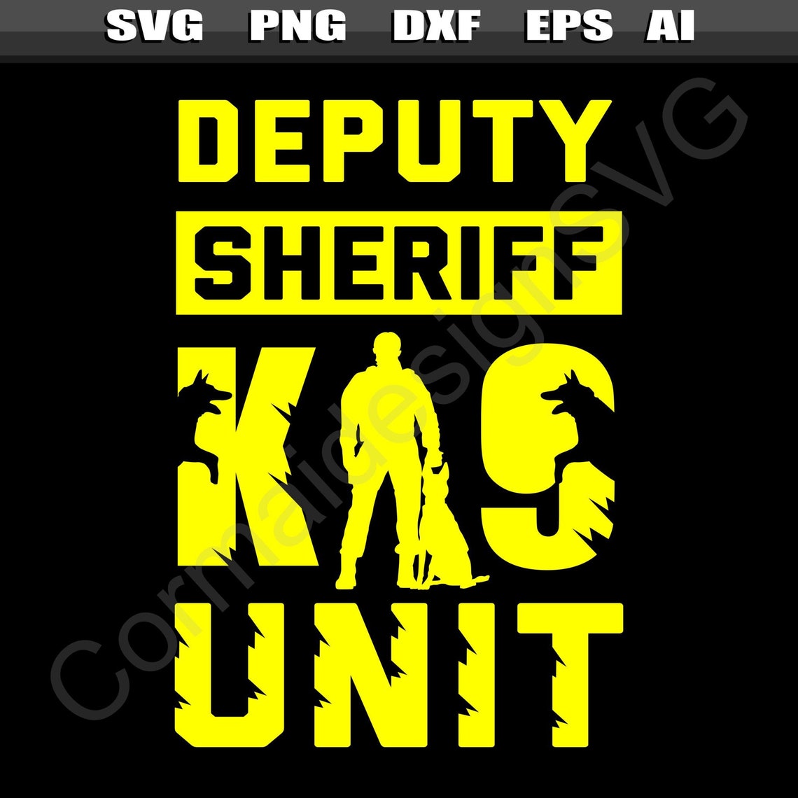 Deputy Sheriff Svg, K9 Unit Svg, K-9 Unit Svg, K9 Handler, K9 Police ...